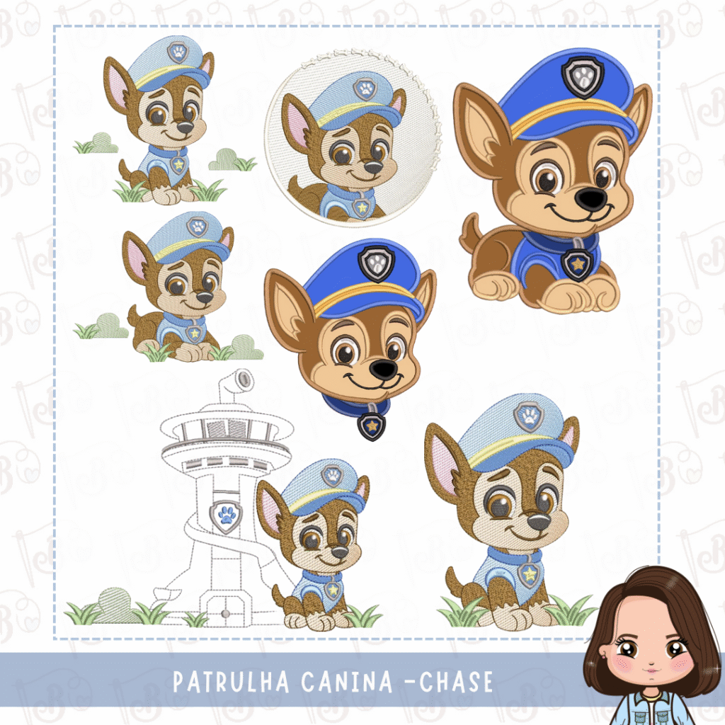 Patrulha Canina vol 1 – aplique e pontos leves – Pri Bonasorte
